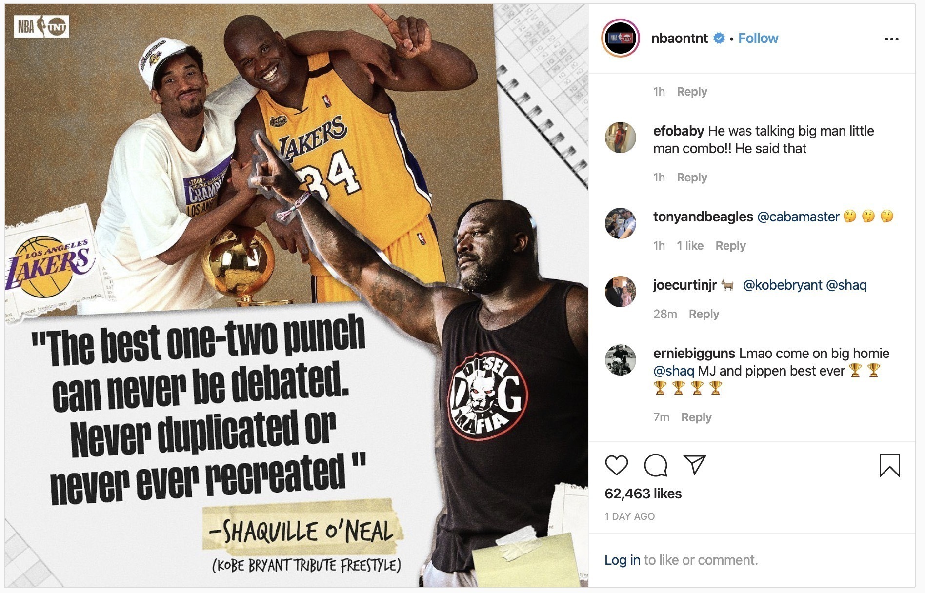Shaq Releases New Rap Freestyle For Kobe