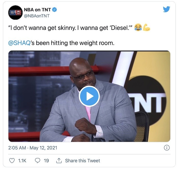 Shaq Back To Working Out!