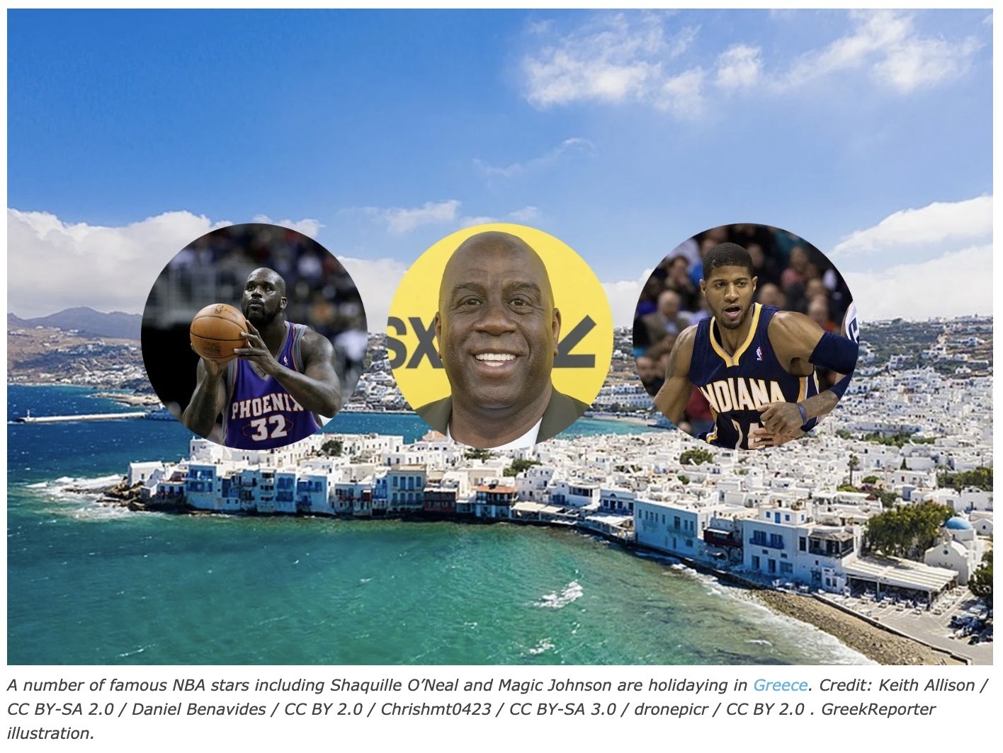 Shaq Summer Vaca in Greece