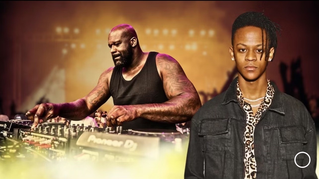 Shaq and Son Myles Share DJ Biz